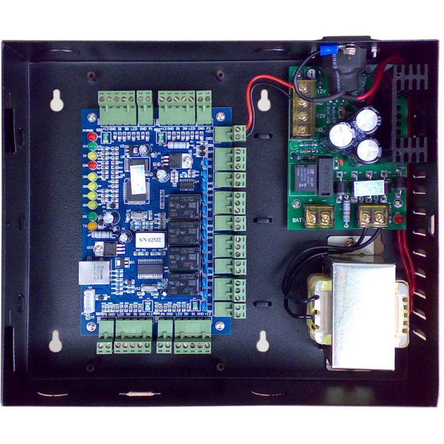 Centrala control acces RS485 4 usi software pontaj CL-RJ-04