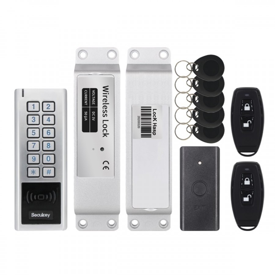 Kit control acces wireless - controller - bolt - buton -pentru exterior ...
