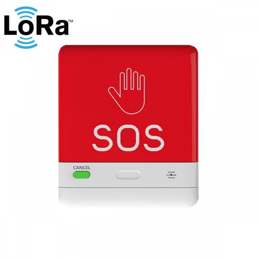 Buton de panica cu tehnologia LoRa, wireless pentru pacient L-FS2-WR