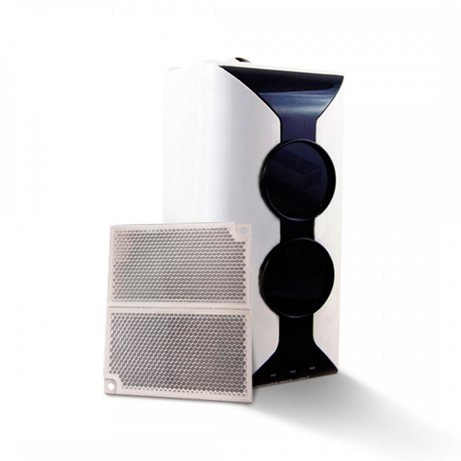 Bariera optica fum detector liniar IR conventional cu prisma 8-100m ...