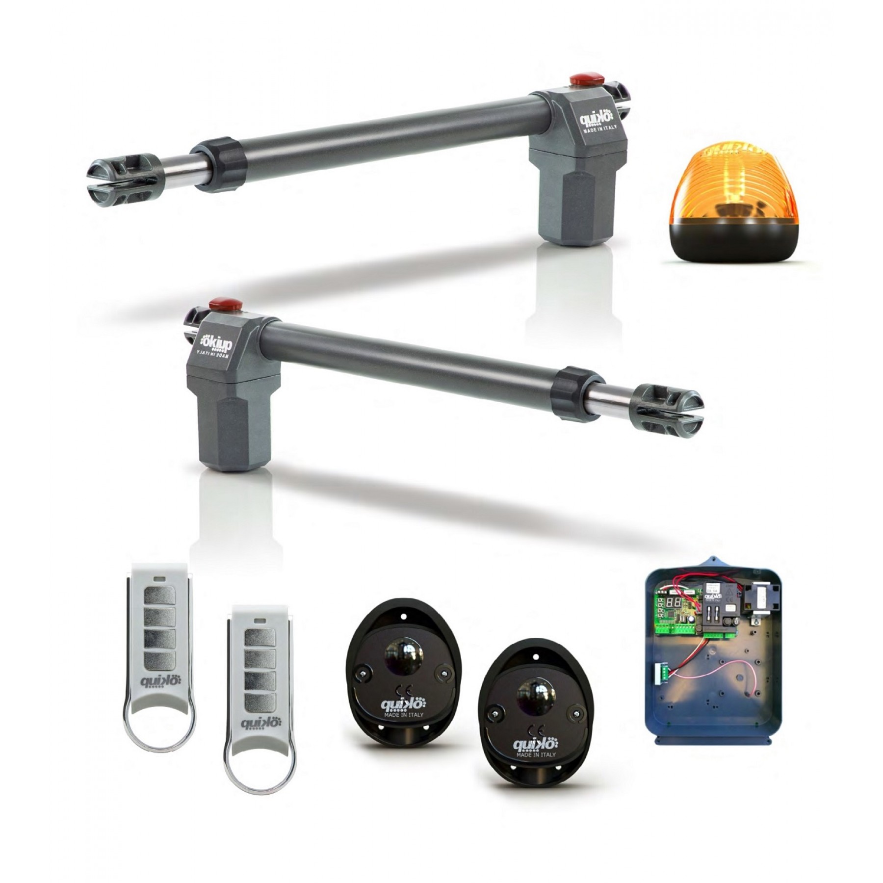Kit automatizare porti batante, 2x4m QK-E400KITFX Quiko