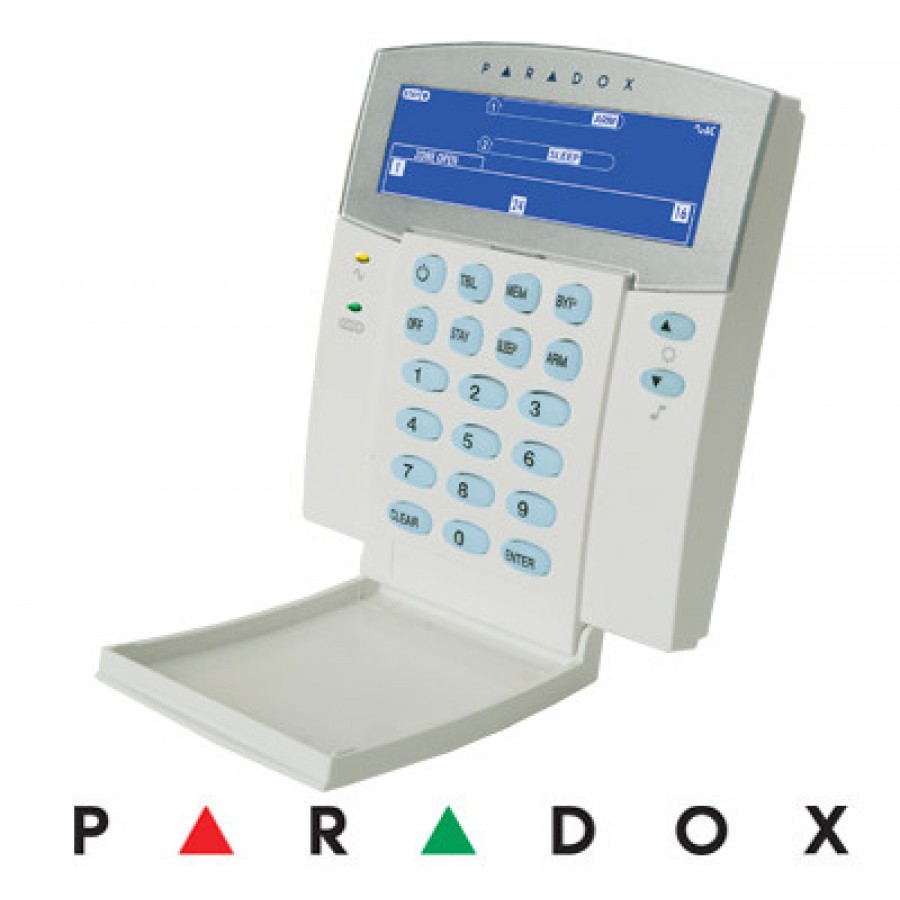 Tastatura LCD ICON 32 Zone 2 Partitii WIRELESS Paradox K37 K38